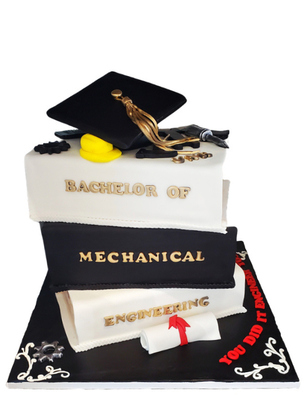 Mechanical Engineering Graduation Cake– Manan Bakery ~ Las Vegas
