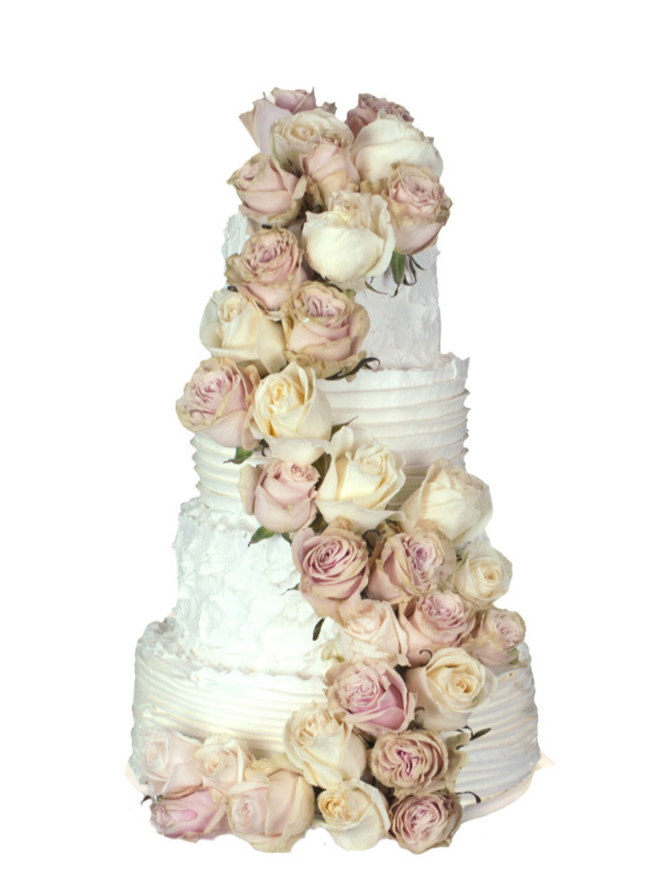 Endless Roses Wedding Cake– Manan Bakery ~ Las Vegas